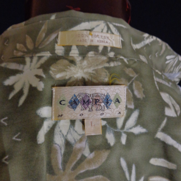 Campia Moda | Shirts | Vintage Campia Moda Island Print Hawaiian Shirt ...